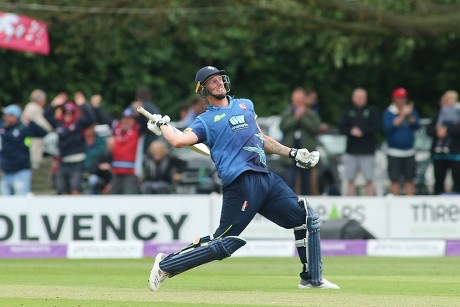 Harry Podmore Kent 1 Celebrates Hitting Editorial Stock Photo - Stock ...