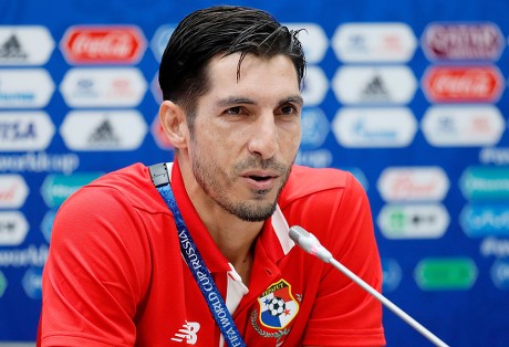 Panamas Goalkeeper Jaime Penedo Attends Press Editorial Stock Photo ...