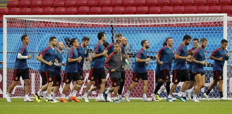Spain National Team Players During Training Editorial Stock Photo ...