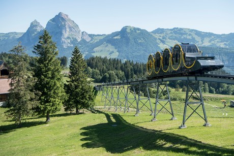 Stoos Bahn Steepest Funicular Railway World Redaktionelles Stockfoto ...