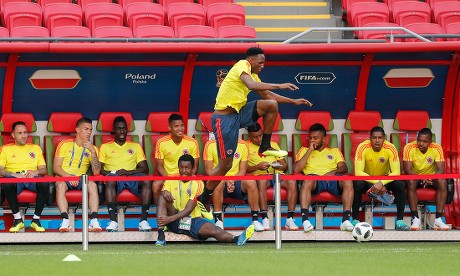 Colombia National Soccer Team Players During Editorial Stock Photo ...