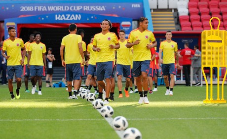 Colombia National Soccer Team Players During Editorial Stock Photo ...