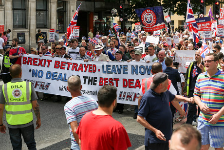 Uk Freedom March Celebrates Vote Leave Editorial Stock Photo - Stock ...