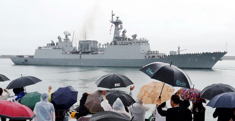4400ton Destroyer Wanggeon Carrying 300strong Cheonghae Editorial Stock ...