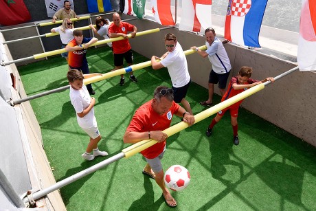 Life Sized Table Football Pitch Built Editorial Stock Photo - Stock ...