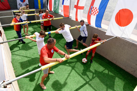 Life Sized Table Football Pitch Built Editorial Stock Photo - Stock ...