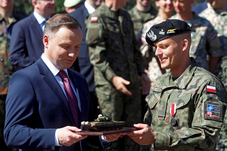 Polish President Andrzej Duda L Presented Editorial Stock Photo - Stock ...