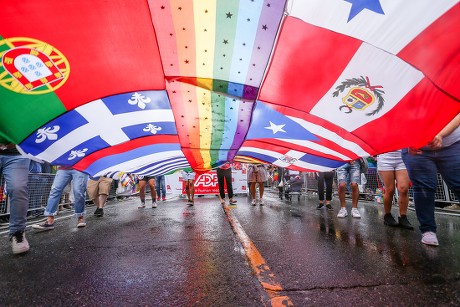 Under Flag Made Multiple Country Flags Editorial Stock Photo - Stock ...