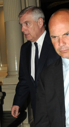 Prince Andrew Leaving Connaught Hotel Mayfair Editorial Stock Photo ...
