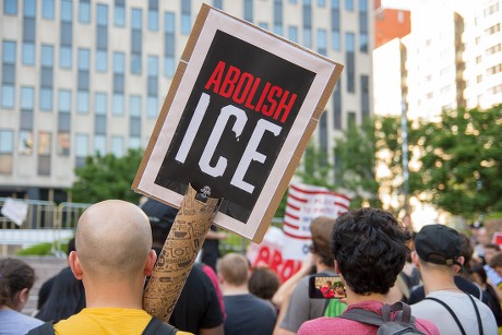 Abolish ICE protest, New York, USA - 29 Jun 2018 Stock Pictures ...