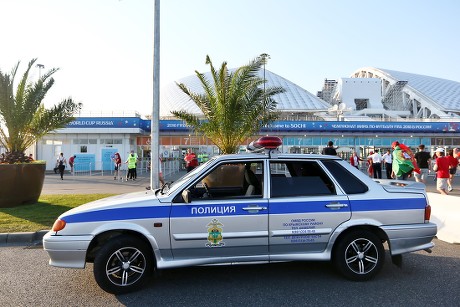 Police Car Lada Samara Parked Front Editorial Stock Photo - Stock Image ...