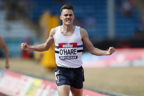 Chris Ohare Celebrates Winning Mens 1500m Editorial Stock Photo - Stock ...