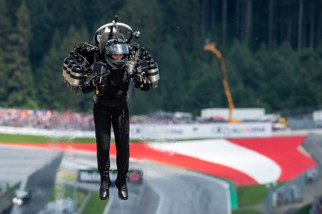 Man Jetpack Arrives Track Before Start Editorial Stock Photo - Stock ...