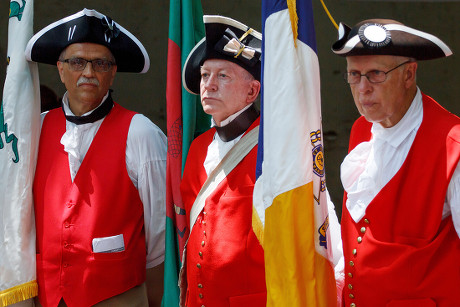 Revolutionary Color Guard Stands By During Editorial Stock Photo ...