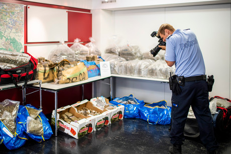 Police Photographer Takes Pictures Stash Drugs Editorial Stock Photo ...