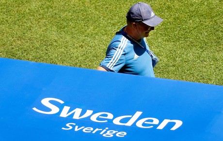 Sweden training, Samara, Russian Federation - 06 Jul 2018 Stock ...