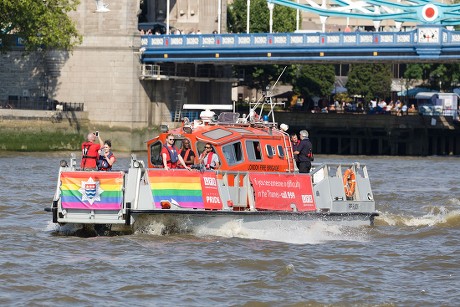 London Fire Brigade Boat London Pride Editorial Stock Photo - Stock ...