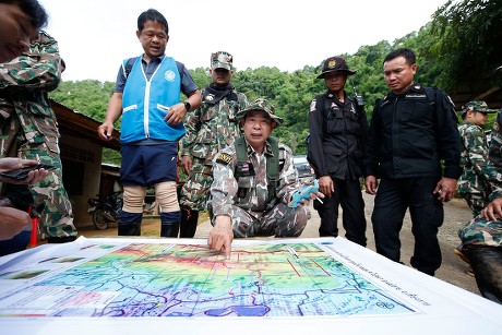 Thai Forest Rangers Examine Map They Editorial Stock Photo - Stock ...