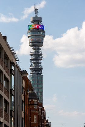 Bt Tower Becomes Lgbt Tower During Editorial Stock Photo - Stock Image ...