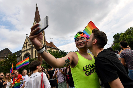 Budapest LGBT Pride march, Hungary - 07 Jul 2018 Stock Pictures ...