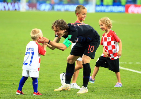 Luka Modric Croatia His Daughter Ema Editorial Stock Photo - Stock ...