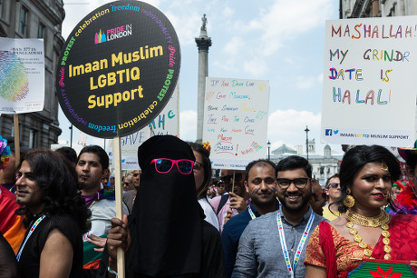 Muslim Revellers Take Part Pride London Editorial Stock Photo - Stock ...