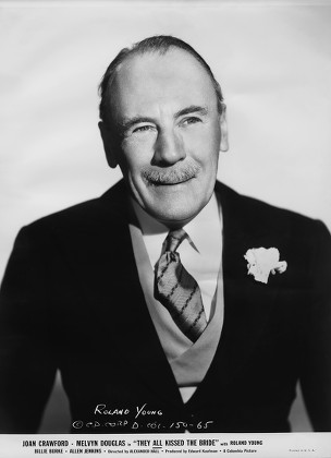Roland Young Publicity Portrait Film All Editorial Stock Photo - Stock ...