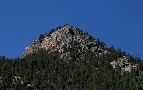 Peak Mountain Near Colorado Springs Colorado Editorial Stock Photo ...