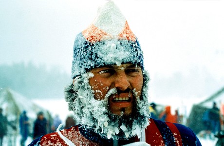 Man Icicle On His Face Ca Editorial Stock Photo - Stock Image ...