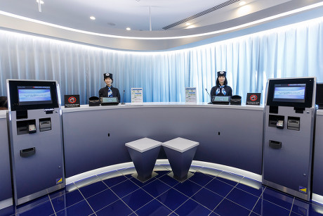 Humanoid Robots Work Front Desk Hennna Editorial Stock Photo - Stock ...