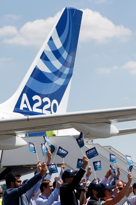 Tail Rudder New Airbus A220300 Aircraft Editorial Stock Photo - Stock ...