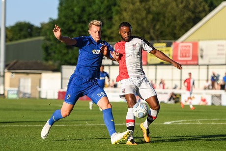 Afc Wimbledon Players Warm Ahead Preseason Editorial Stock Photo ...