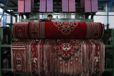 Afghan Employee Works On Carpet Carpet Editorial Stock Photo - Stock ...