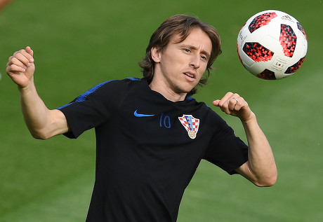 Croatias Luka Modric During Training Session Editorial Stock Photo ...