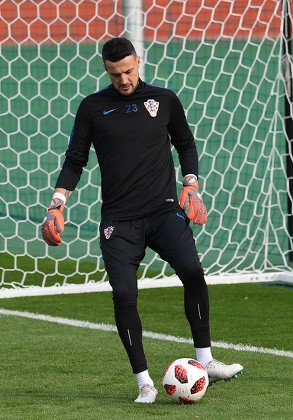 Croatias Goalkeeper Danijel Subasic During Training Editorial Stock ...