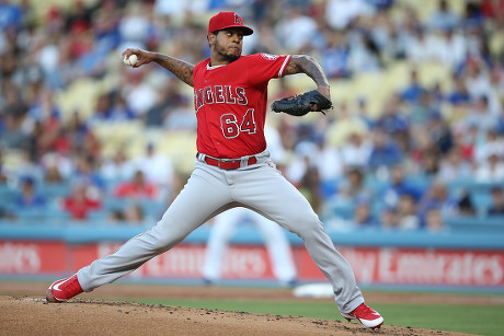 Los Angeles Angels Relief Pitcher Felix Editorial Stock Photo - Stock ...