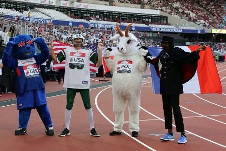 Mascot Race Top Four During Athletics Editorial Stock Photo - Stock ...