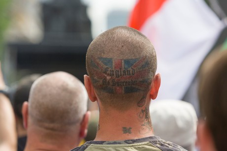 Man Short Hair England No Surrender Editorial Stock Photo - Stock Image ...