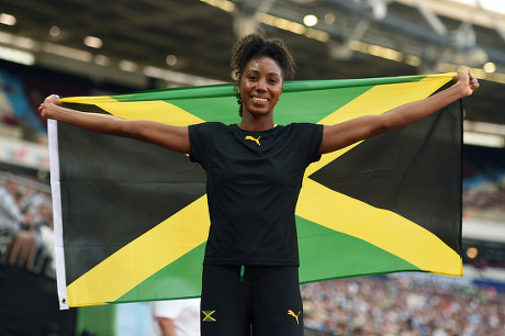 Shanieka Ricketts Jamaica Poses After Winning Editorial Stock Photo ...
