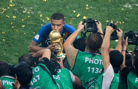 Kylian Mbappe Poses Photographers World Cup Editorial Stock Photo ...