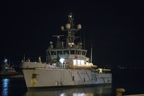 Frontex Ship Protector Port Pozzallo Sicily Editorial Stock Photo ...