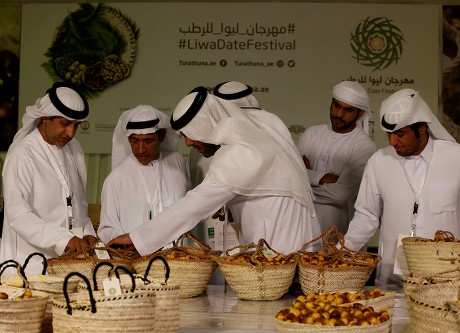 Uae Competition Judges Inspect Baskets Dates Editorial Stock Photo ...