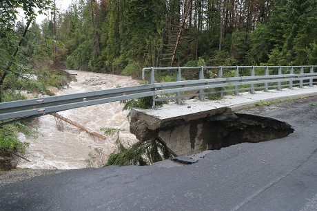 View Damaged Bridge On Road Morskie Editorial Stock Photo - Stock Image ...