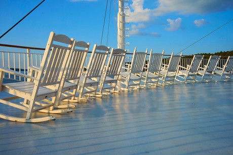 American Rocking Chairs On Ships Deck Editorial Stock Photo - Stock ...