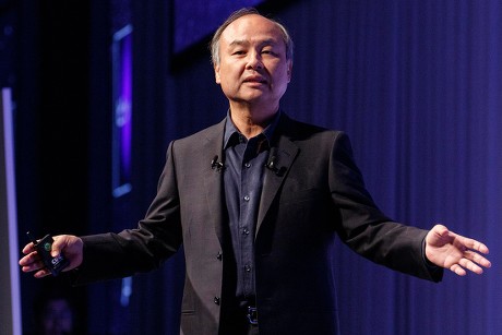 Softbank Chairman Ceo Masayoshi Son Speaks Editorial Stock Photo ...