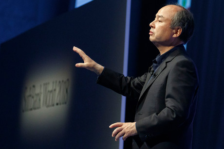 Softbank Chairman Ceo Masayoshi Son Speaks Editorial Stock Photo ...