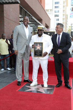 Magic Johnson Cedric Entertainer George Lopez Editorial Stock Photo ...