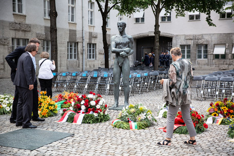 Visitors Stand By Memorial Third Reich Editorial Stock Photo - Stock ...