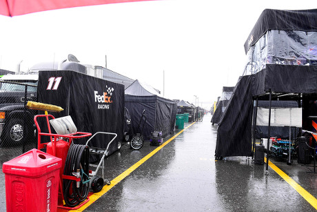 Pit Road Remains Abandoned Rain Nascar Editorial Stock Photo - Stock ...