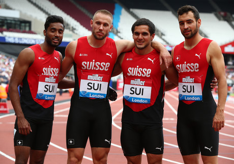 Switzerland Relay Team After 4 X Editorial Stock Photo - Stock Image ...